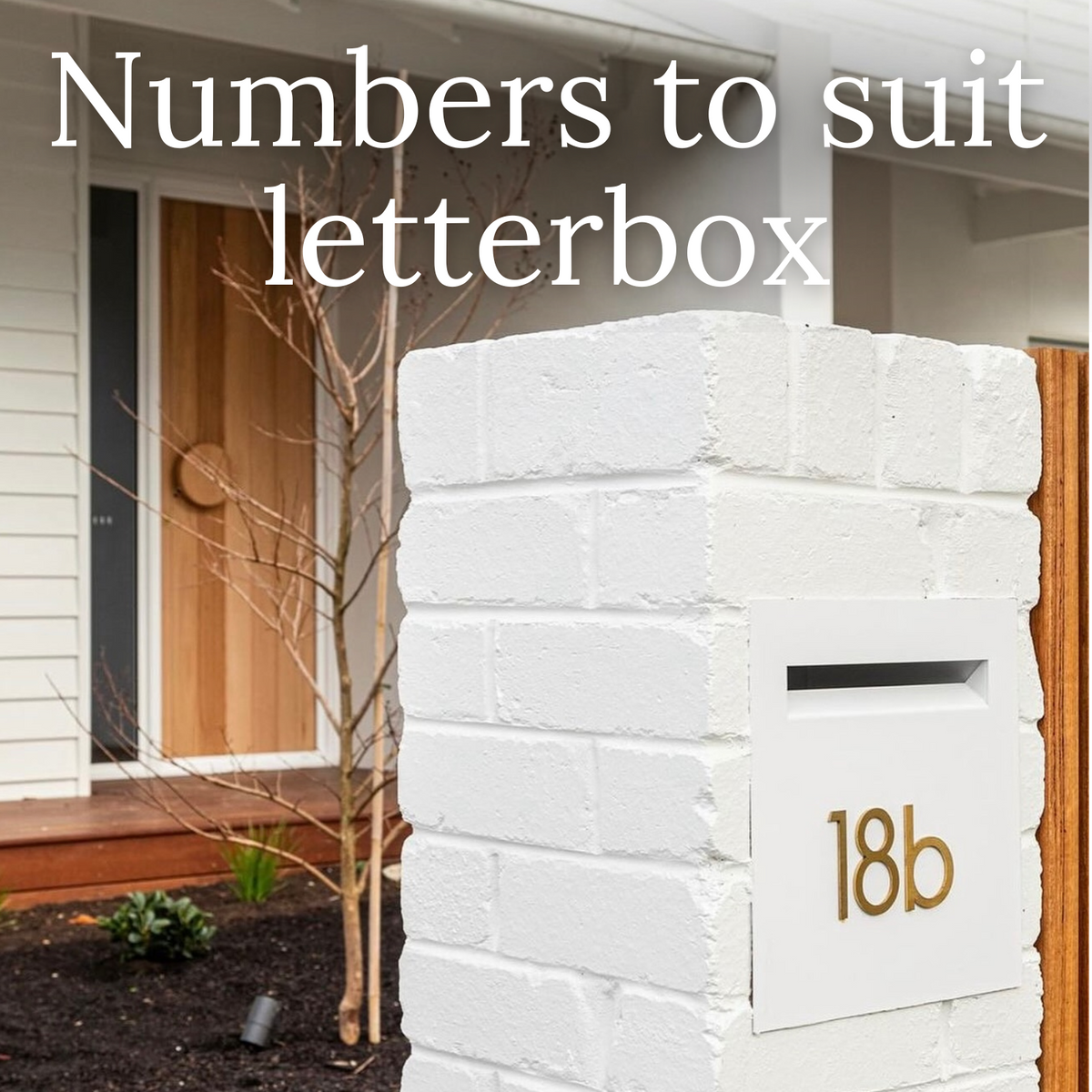 House Numbers - Stainless Steel & Vinyl Decal House Number Signs