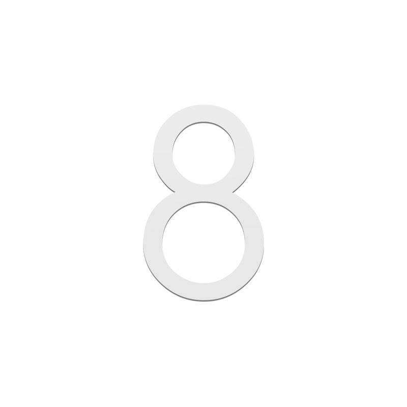 75mm White House Numbers - Stick On