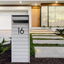 Hamilton Parcel Pillar Letterbox - White