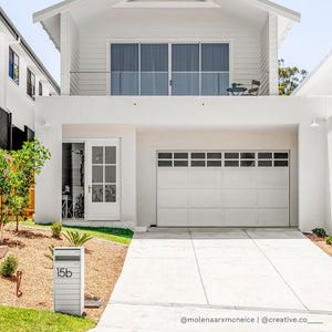 Hamilton Parcel Pillar Letterbox - White