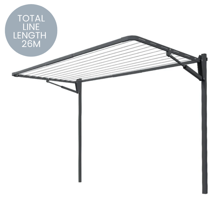 Free Standing Folding Clothes Line - Ground Mounted Clothesline
