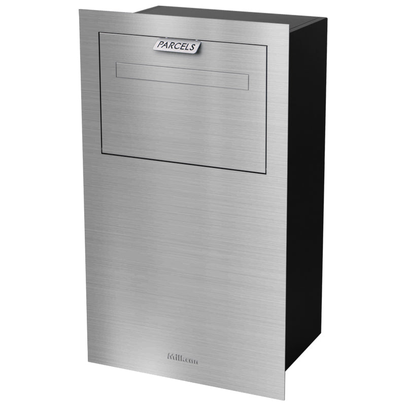Zurich Stainless Steel Parcel Letterbox for Brick and Fence