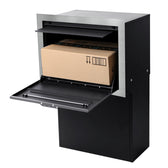 Geneva Large Parcel Fence and Brick Letterbox -Stainless Steel