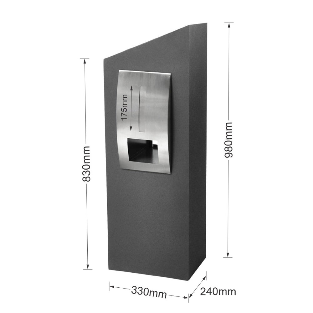 Freestanding Concrete Letterboxes - Durable Concrete Mailboxes