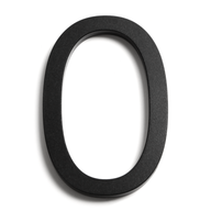 Stick on Slim Aluminium House Numbers 150mm - Black