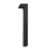 Stick on Slim Aluminium House Numbers 150mm - Black