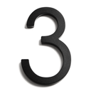 Stick on Slim Aluminium House Numbers 150mm - Black