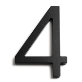 Stick on Slim Aluminium House Numbers 150mm - Black