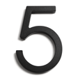 Stick on Slim Aluminium House Numbers 150mm - Black