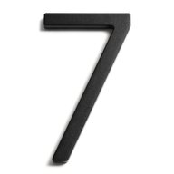 Stick on Slim Aluminium House Numbers 150mm - Black