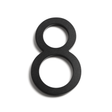 Stick on Slim Aluminium House Numbers 150mm - Black