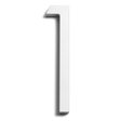 Stick on Slim Aluminium House Numbers 150mm - White