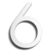 Stick on Slim Aluminium House Numbers 150mm - White