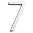 Stick on Slim Aluminium House Numbers 150mm - White