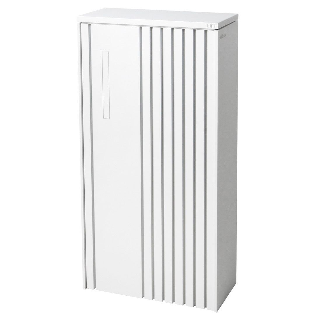 Noosa Extra Wide Parcel Pillar Letterbox - White