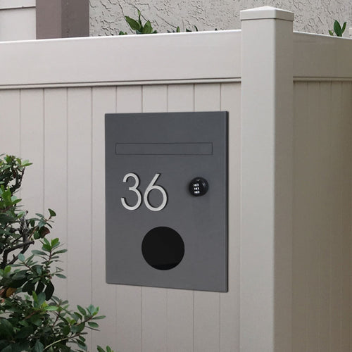 743 Monza Fence Mount Parcel Letterbox