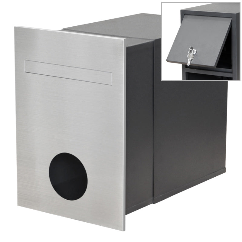 743 Monza Brick Stainless Steel Letterbox
