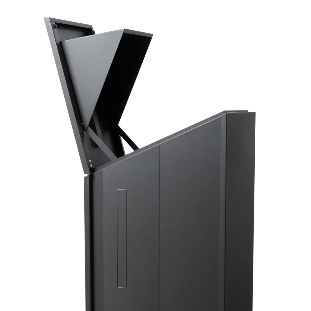 Como Steel Freestanding Parcel Pillar Letterbox