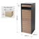 Hamilton Parcel Pillar Letterbox - Charcoal