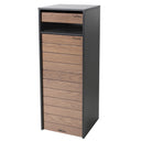 Hamilton Parcel Pillar Letterbox - Charcoal