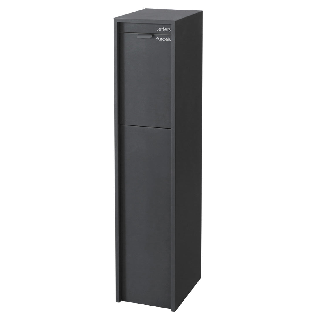 Austin 2 Charcoal Parcel Pillar Letterbox