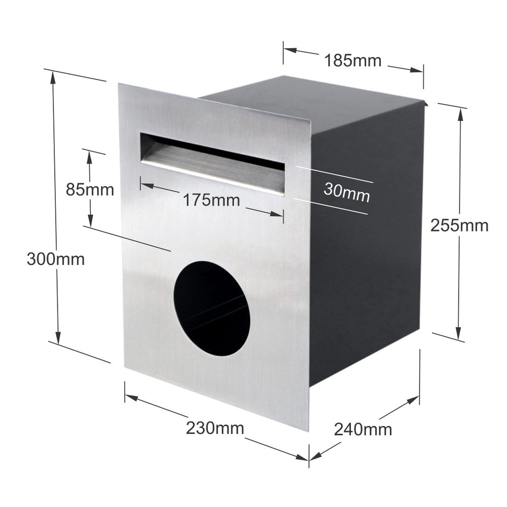 Brick In Rear Opening Letterboxes - Shop Rear Brick In Mailboxes