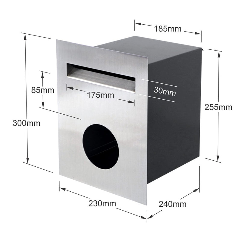 Brick In Rear Opening Letterboxes - Shop Rear Brick In Mailboxes