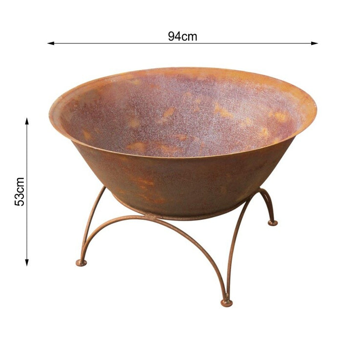 Arizona 94 Cast Iron Rust Fire Pit | Milkcan Outdoor Products