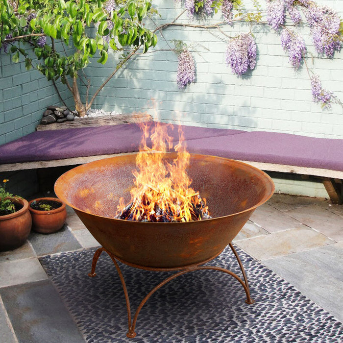 Arizona 94 Cast Iron Rust Fire Pit | Milkcan Outdoor Products