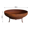 Atacama 80 Large Rust Fire Pit | Milkcan Outdoor Products