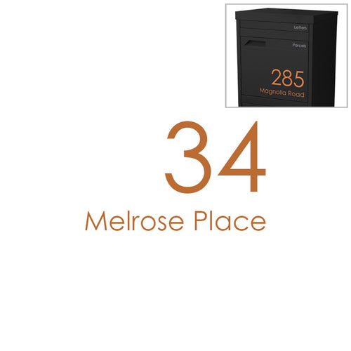 Zurich Stainless Steel Parcel Letterbox for Brick and Fence