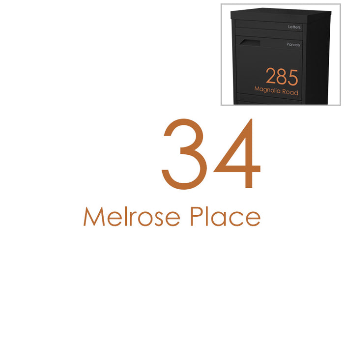 Zurich Stainless Steel Parcel Letterbox for Brick and Fence