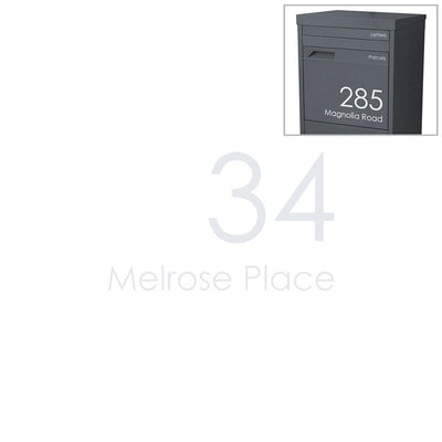 Zurich Stainless Steel Parcel Letterbox for Brick and Fence