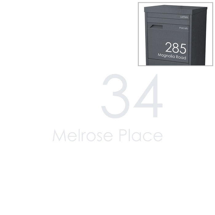 Zurich Stainless Steel Parcel Letterbox for Brick and Fence