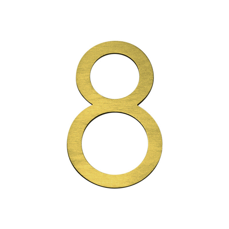 120mm Stainless Steel Gold House Numbers