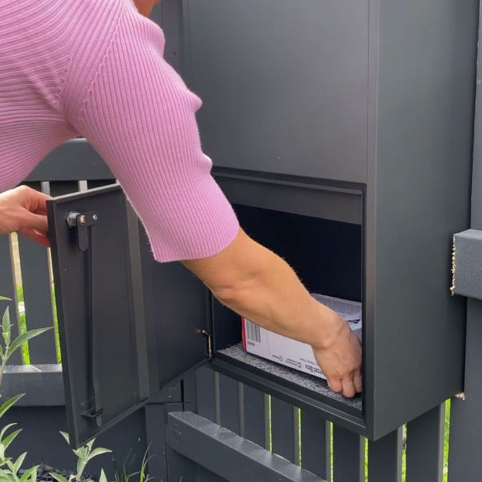 Zurich Parcel Letterbox for Brick or Fence