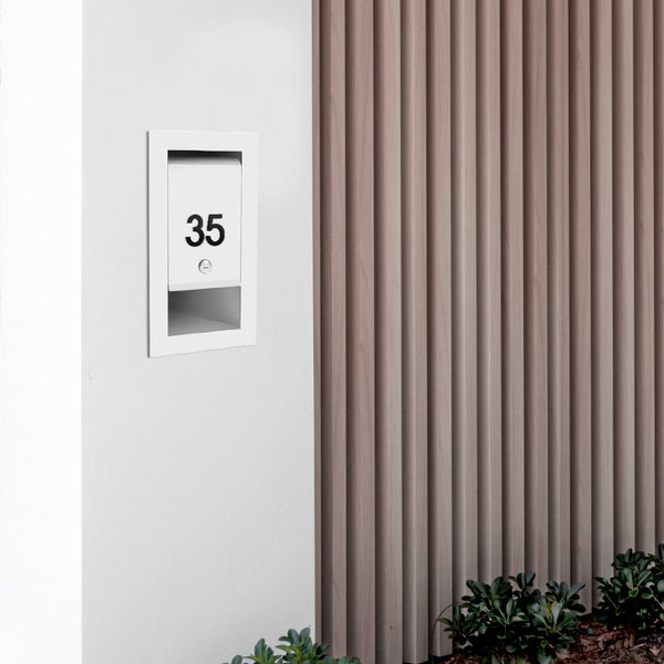 Geneva Parcel Fence/Brick Letterbox - Stainless Steel