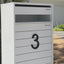 Hamilton Wide Parcel Pillar Letterbox - Black