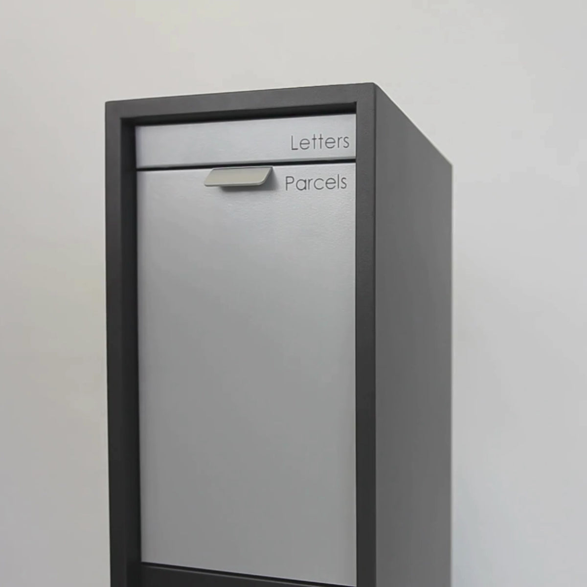 Austin 2 Charcoal Parcel Pillar Letterbox