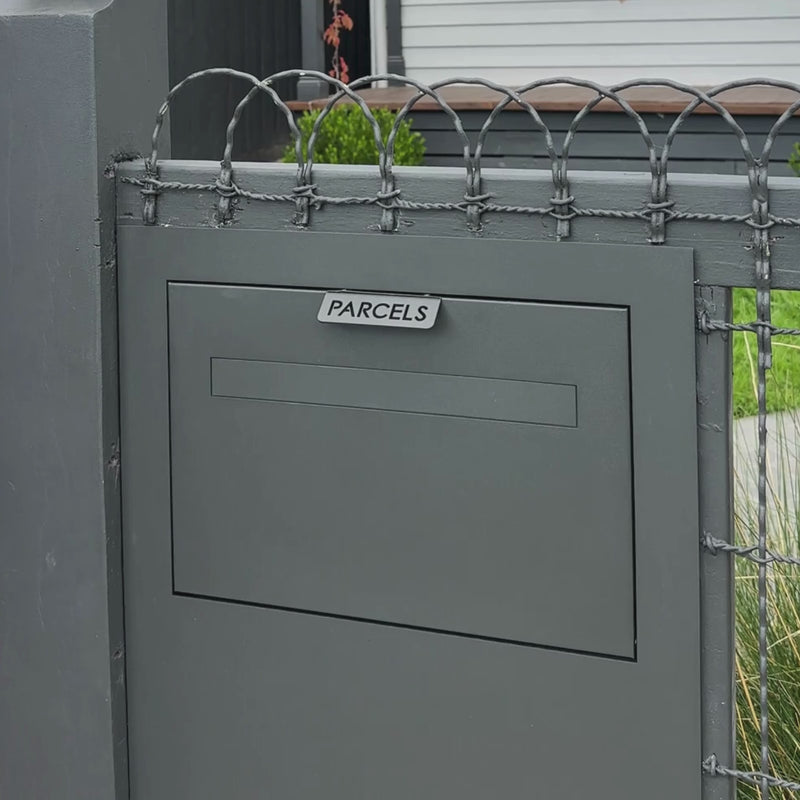 Zurich Stainless Steel Parcel Letterbox for Brick and Fence